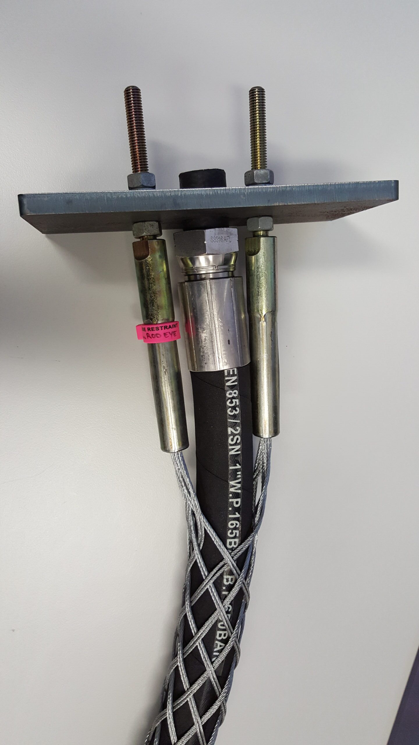 Wire Aid | Custom Solutions | Threaded Rod Hose Restraint